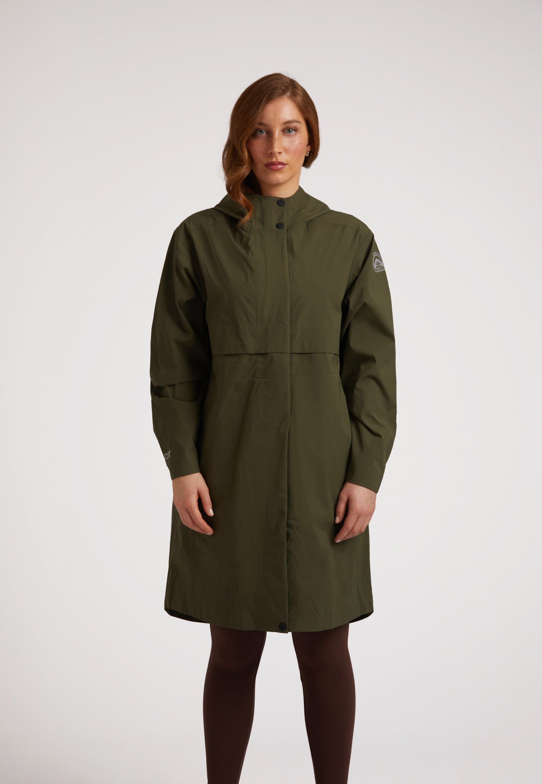Shop Helio Waterproof Raincoat in Olive | JACK1T